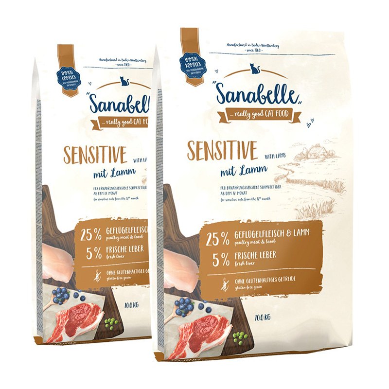 SANABELLE Sensitive bárány 20 kg (2 x 10 kg) | FERA.HU