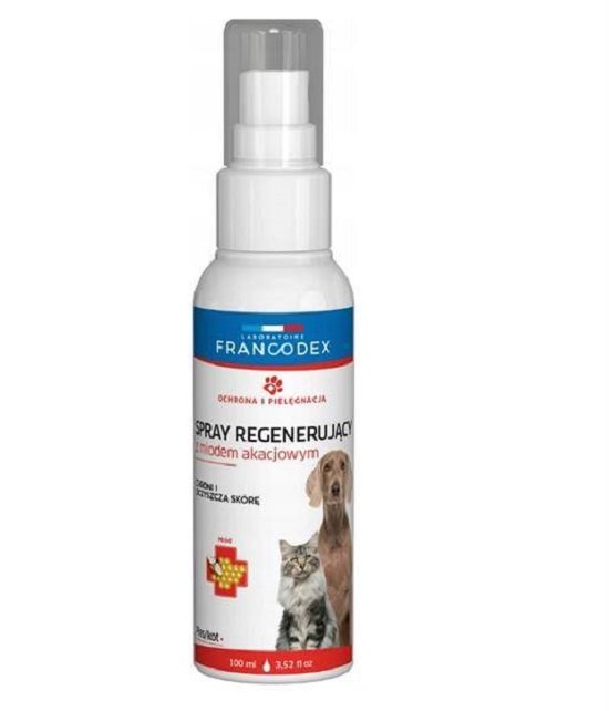 FRANCODEX Bőrregeneráló spray mézzel kutyáknak/macskáknak 100ml ...