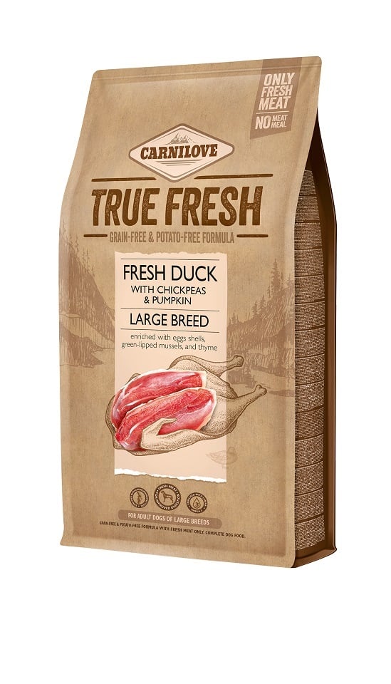 CARNILOVE True Fresh Duck Large breed nagytestű kutyafajtáknak 4 kg ...